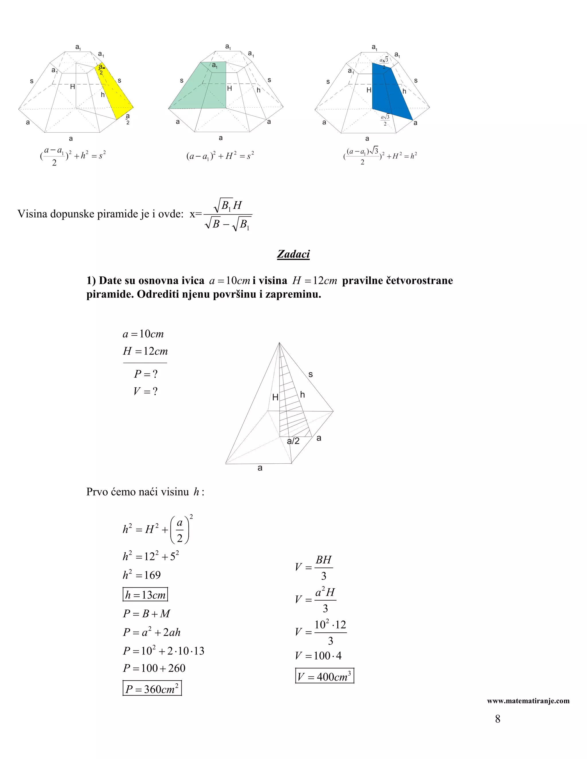 Piramida i zarubljena_piramida | PDF