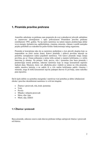 Piramida pravilne prehrane | DOC