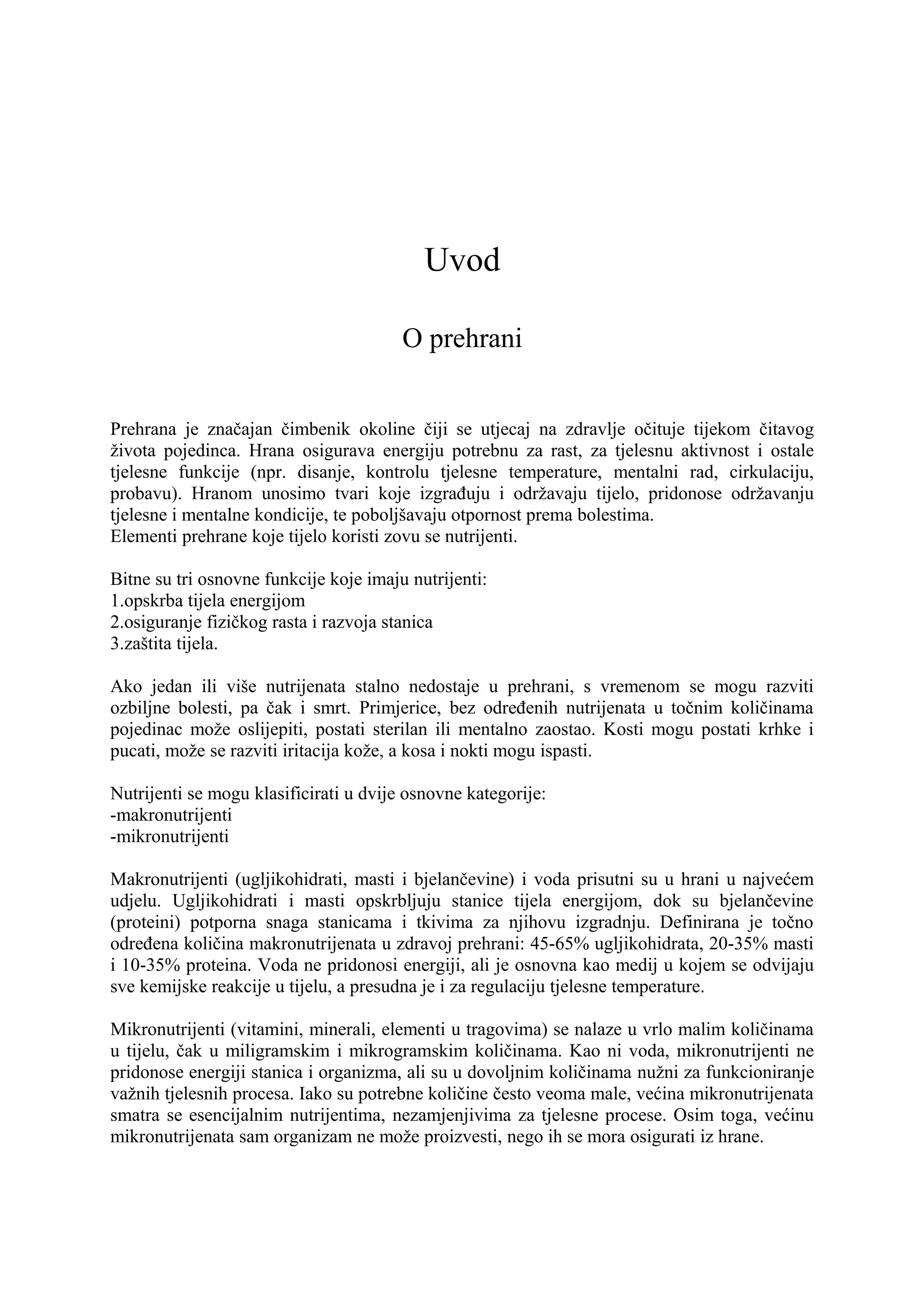 Piramida pravilne prehrane nutricionizam | DOC
