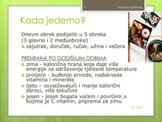 Piramida zdrave prehrane | PPTX