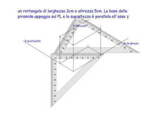 Piramide a base rettangolare Assonometria Isometrica | PPT