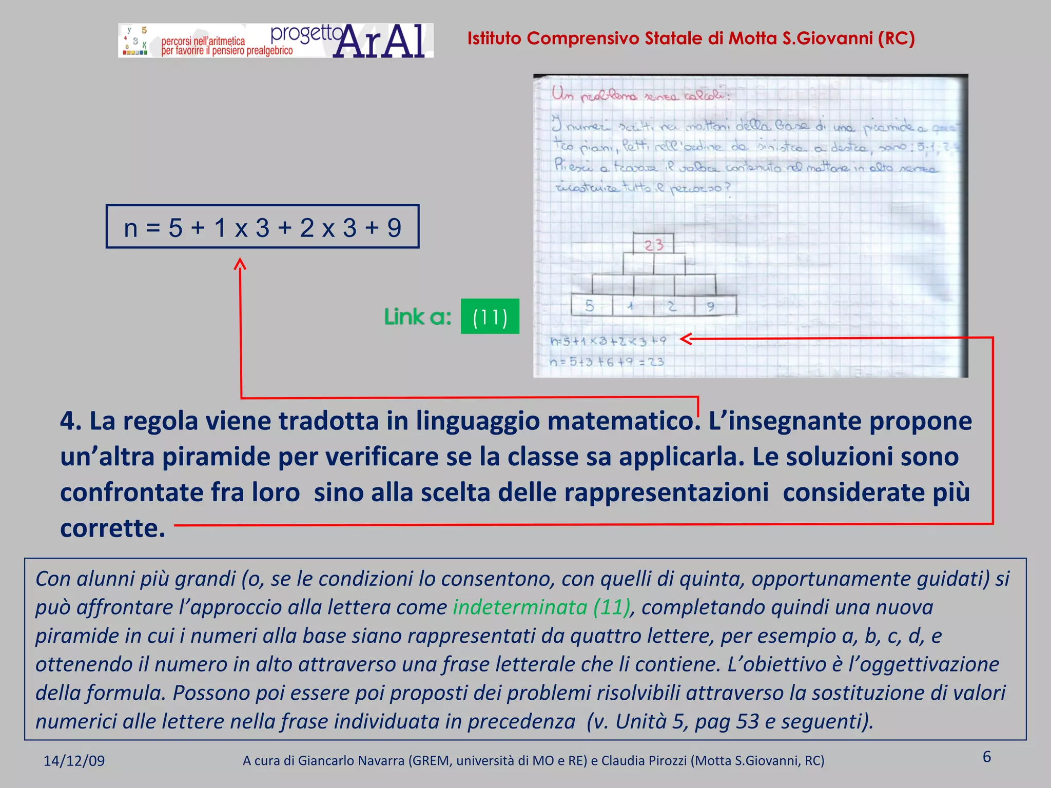Le Piramidi dei numeri 5: Esplorazione della piramide a quattro piani | PPT