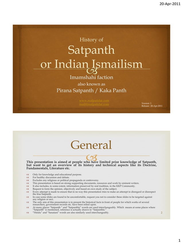 Series 33-E -PDF -Pirana satpanth History -English | PDF | Hinduism ...