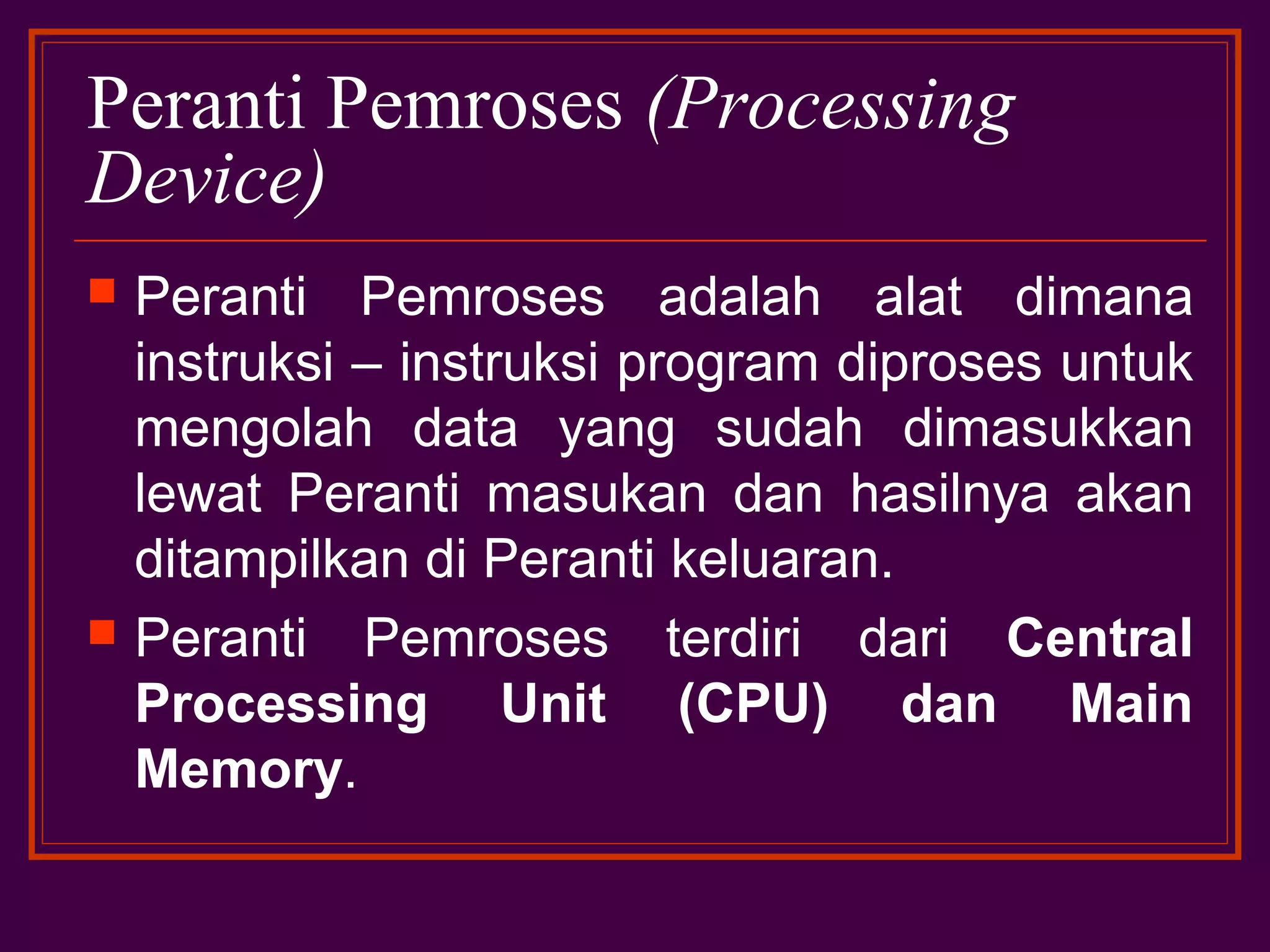 Piranti proses (process device) | PPT