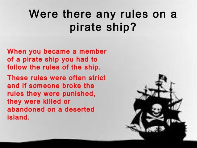Pirate Ship Rules - Free Printable Templates