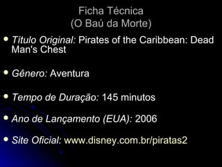 Pirates of the caribean - análise | PPT