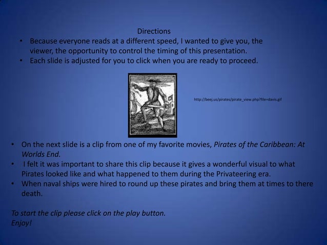 Pirates presentation | PPTX