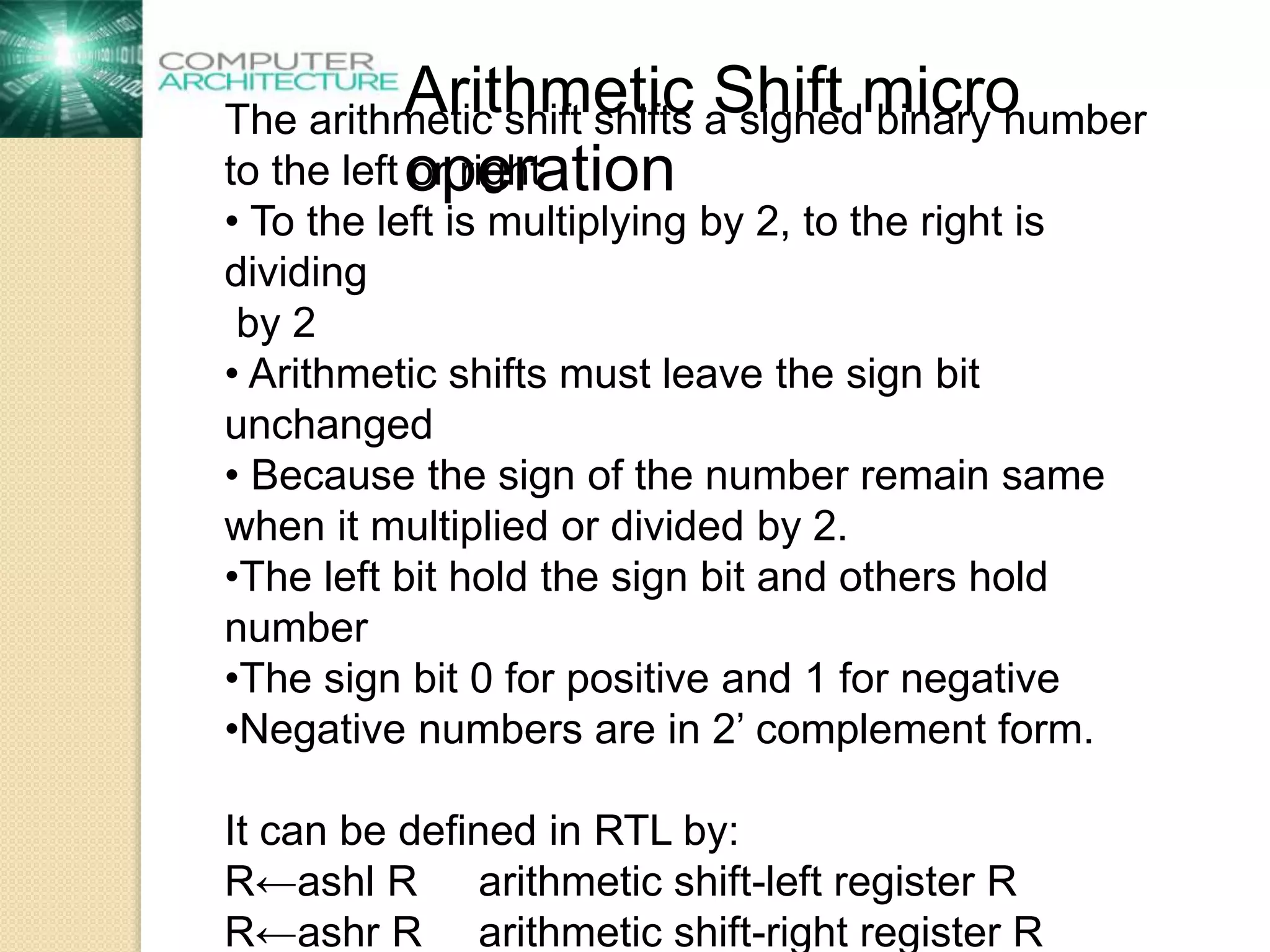Shift Microoperations by Pir Sarfraz RSDT larkana | PPTX