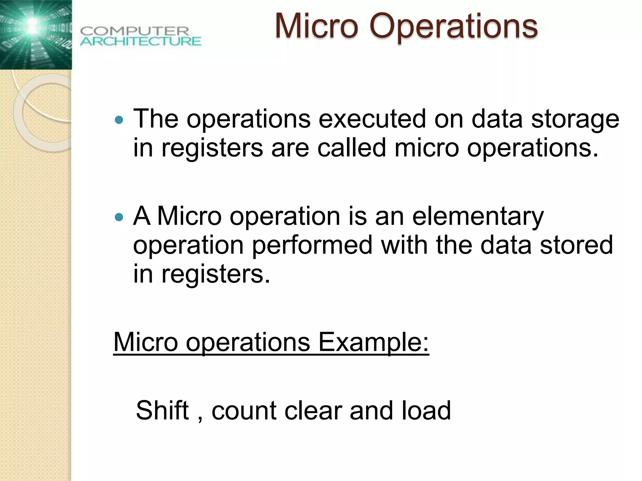 Shift Microoperations by Pir Sarfraz RSDT larkana | PPTX