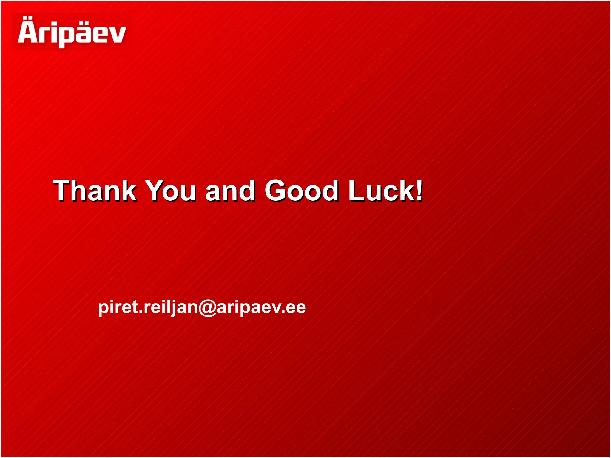 Piret Reiljan presentation | PPT