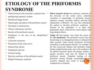 PIRIFORMIS SYNDROME P0wer point presentation | PPTX