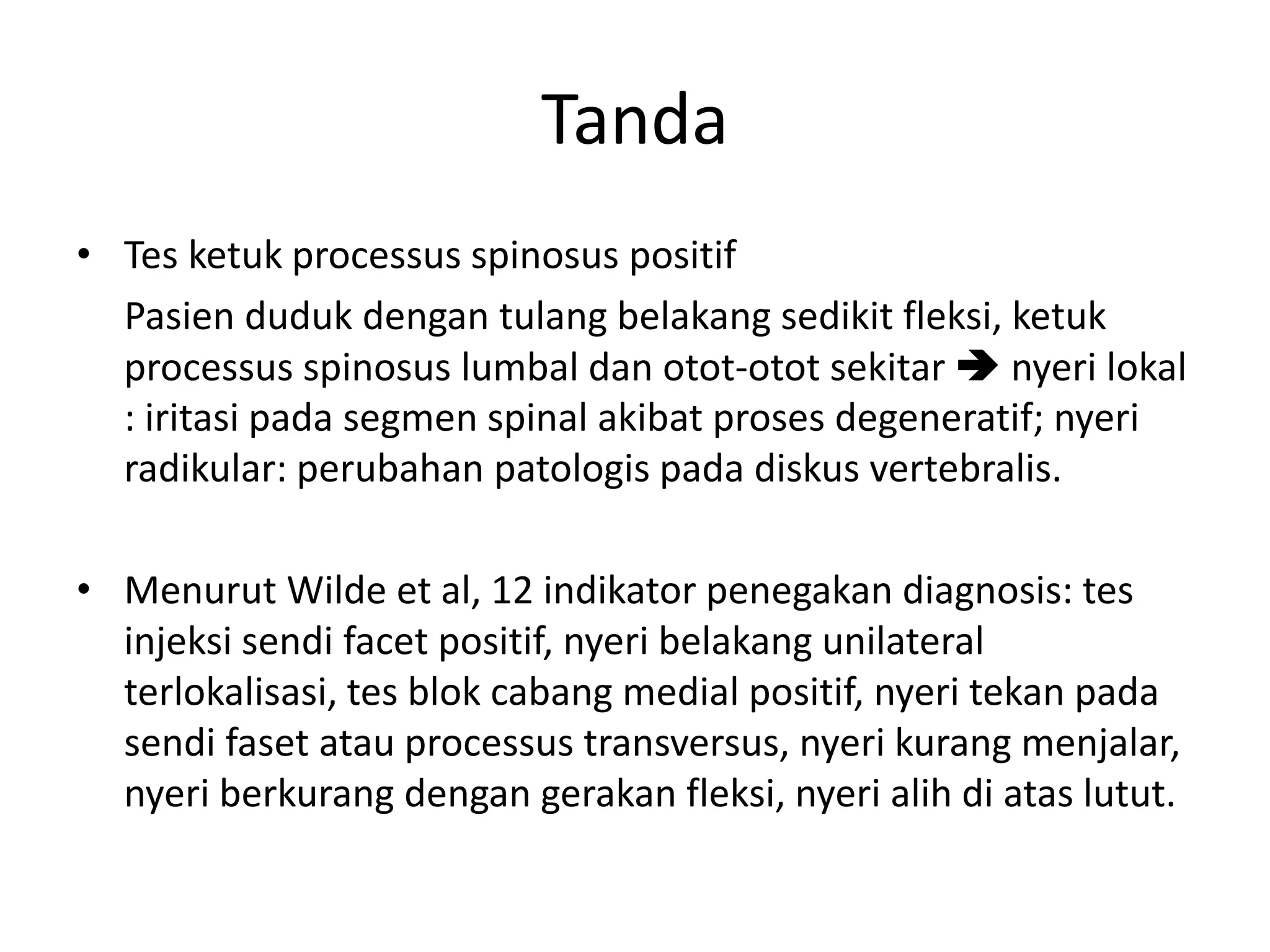 Piriformis Syndrome, Lumbar Spinal Stenosis, Lumbar Facet Joint Pain | PPTX