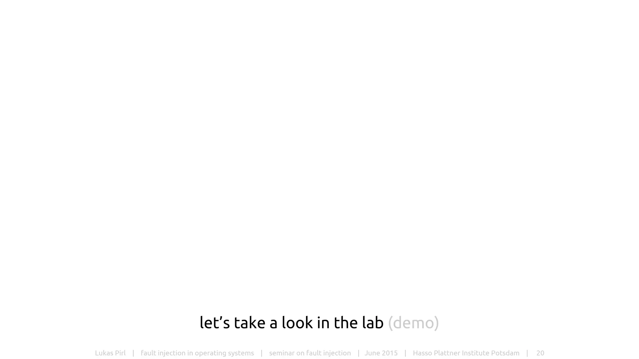 Fault Injection In Operating Systems Ppt