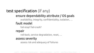 fault injection in operating systems | PPT