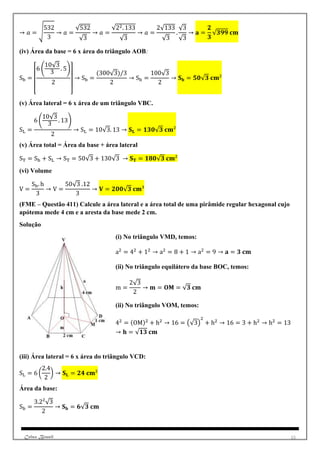 Pirâmides questões resolvidas do livro fundamentos de matemática elementar - vol. 10 | PDF