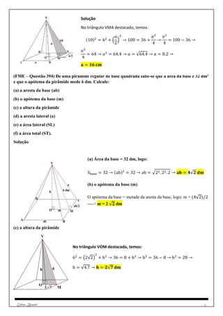 Pirâmides questões resolvidas do livro fundamentos de matemática ...