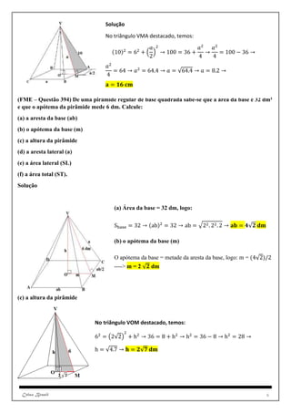 Pirâmides questões resolvidas do livro fundamentos de matemática elementar - vol. 10 ...
