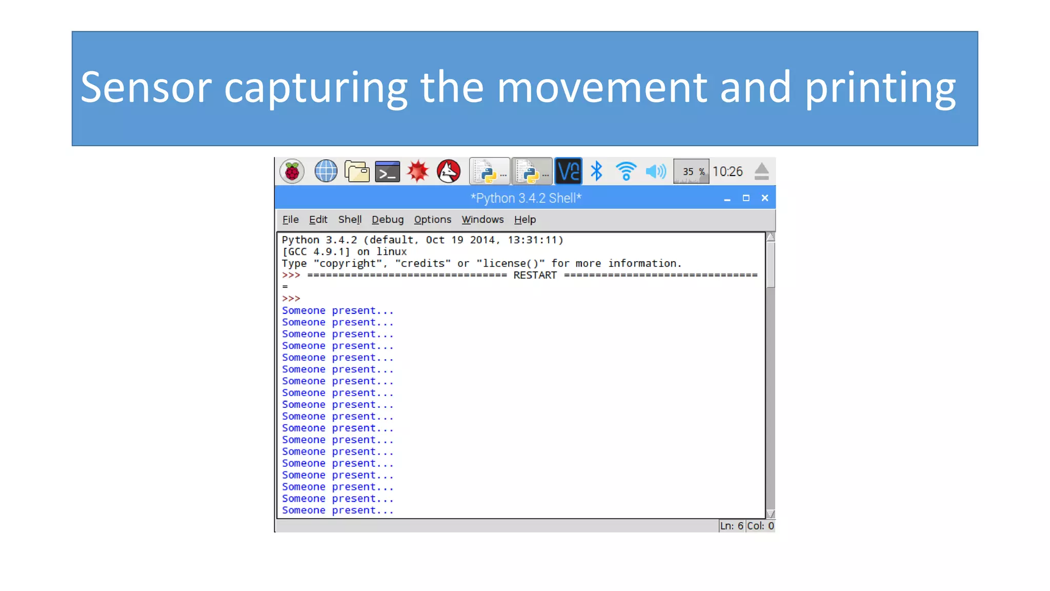 Pir motion sensor with raspberry pi | PPT