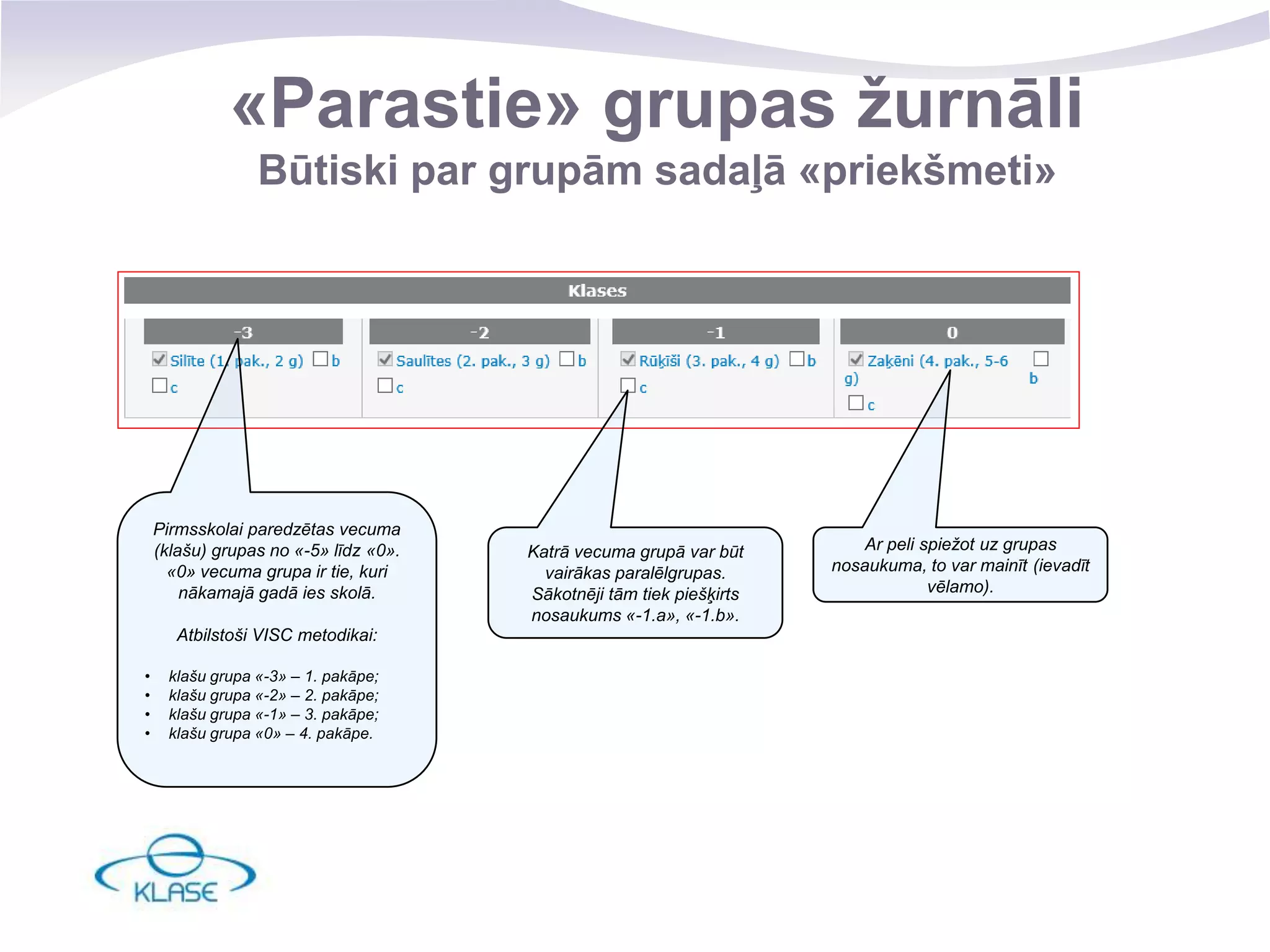 E-klases lietošana pirmsskolas izglītības iestādēs | PPTX