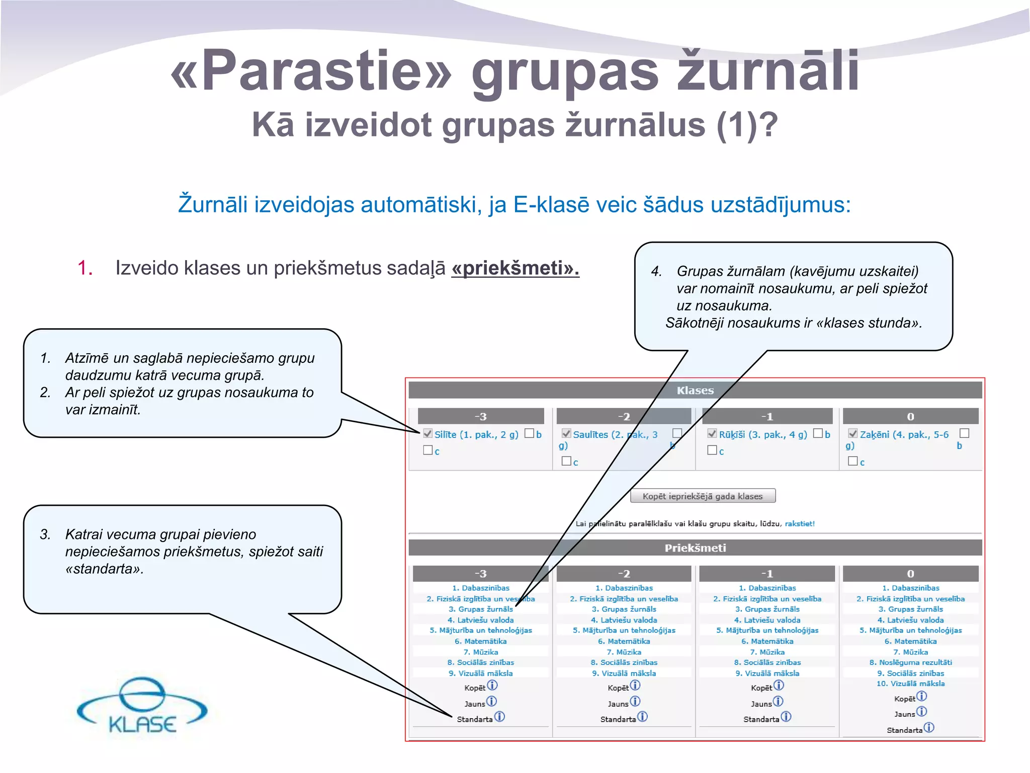 E-klases lietošana pirmsskolas izglītības iestādēs | PPTX