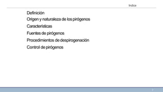 Pirogenos .control (farmacopea) | PPTX