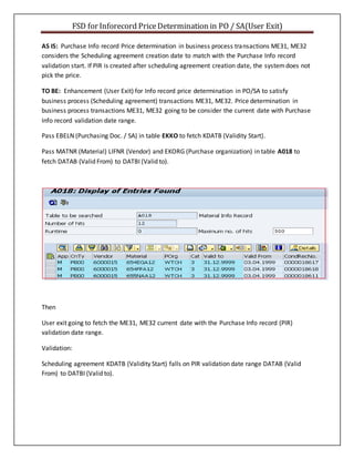 Pir price updation in SCHEDULLING AGREEMENT | DOC