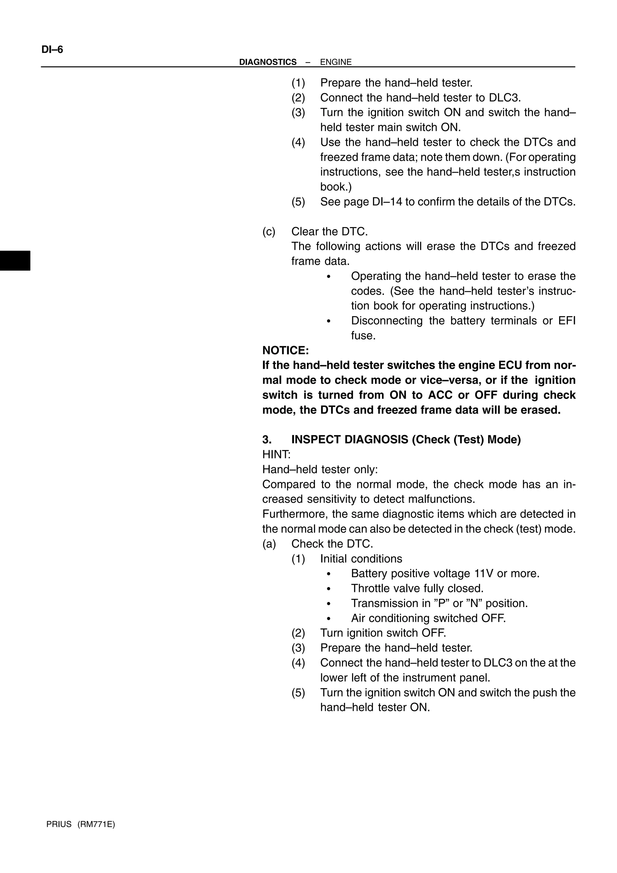 PRIUS 1 DTC | PDF