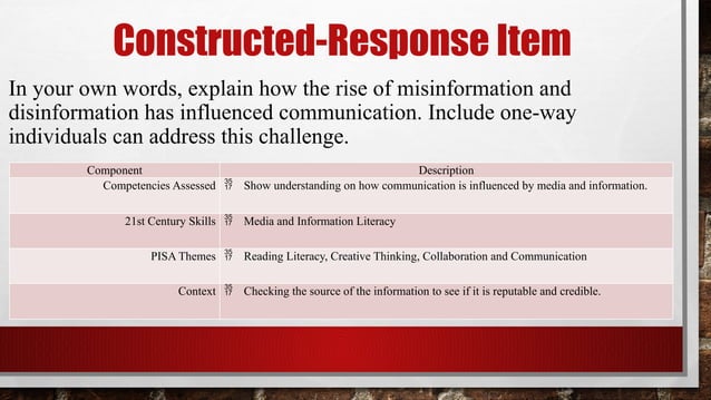 PISA-LIKE-QUESTIONS. sample test for senior high schoolpptx | PPTX
