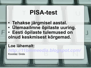 PISA-test | PPT