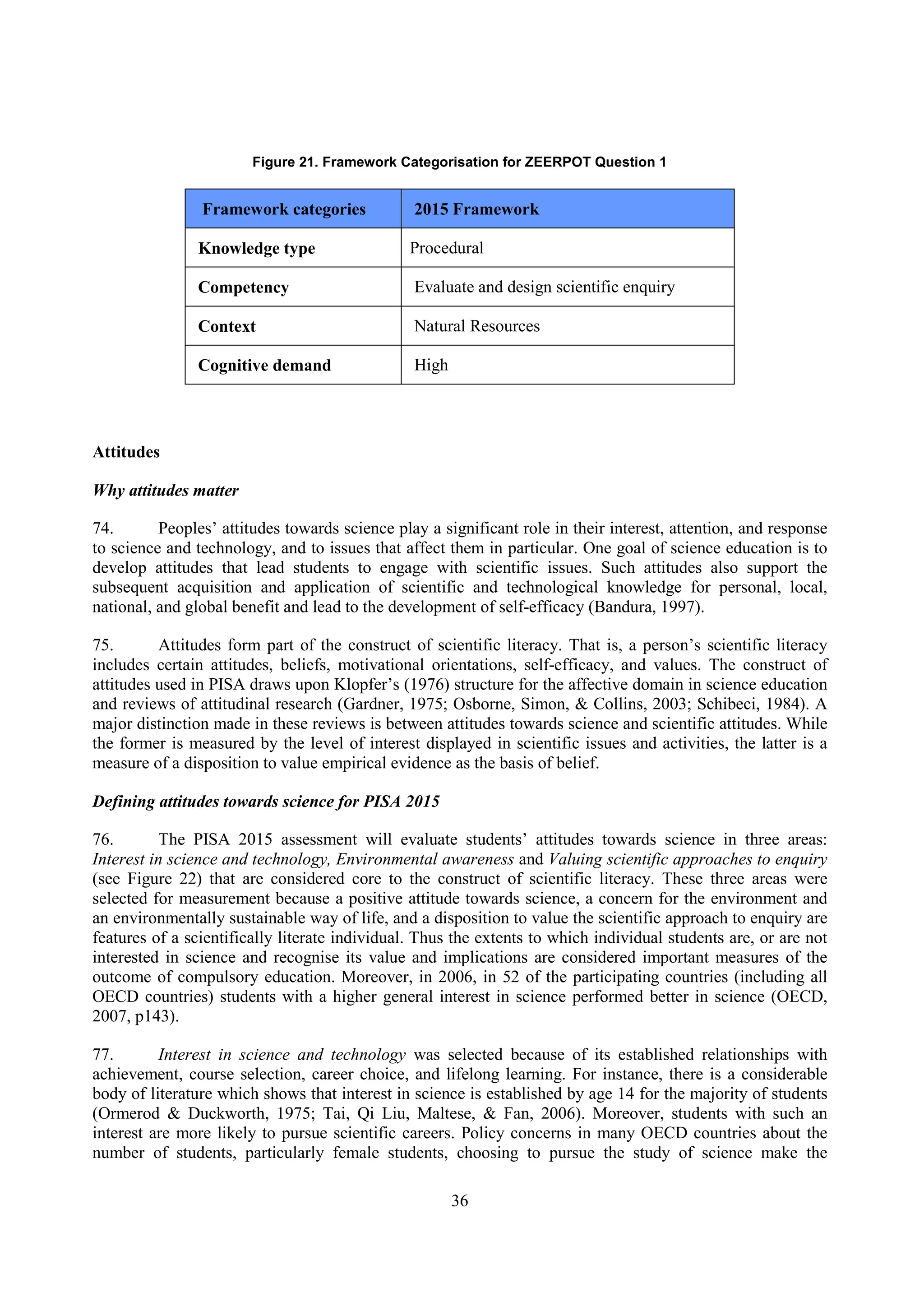 Pisa 2015 draft science framework (1) | PDF