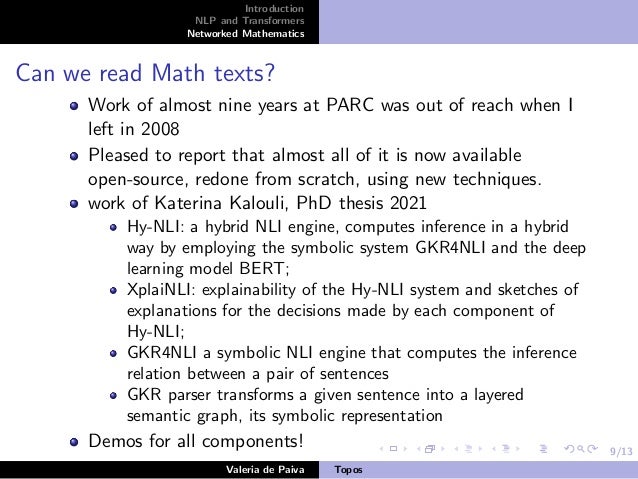 Networked Mathematics: NLP tools for Better Science | PPT