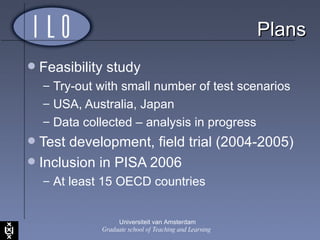 The PISA framework for assessment of ICT literacy. | PPT