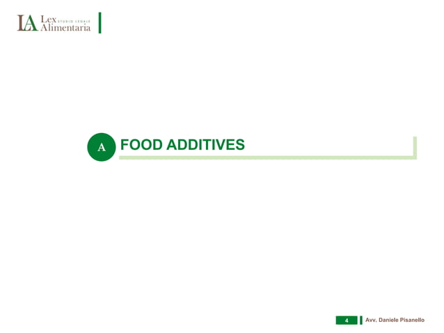 EU Food Regulation on Additives, Novel Foods and Food Contact Materials ...