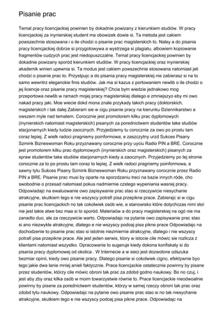 Pisanie prac | PDF