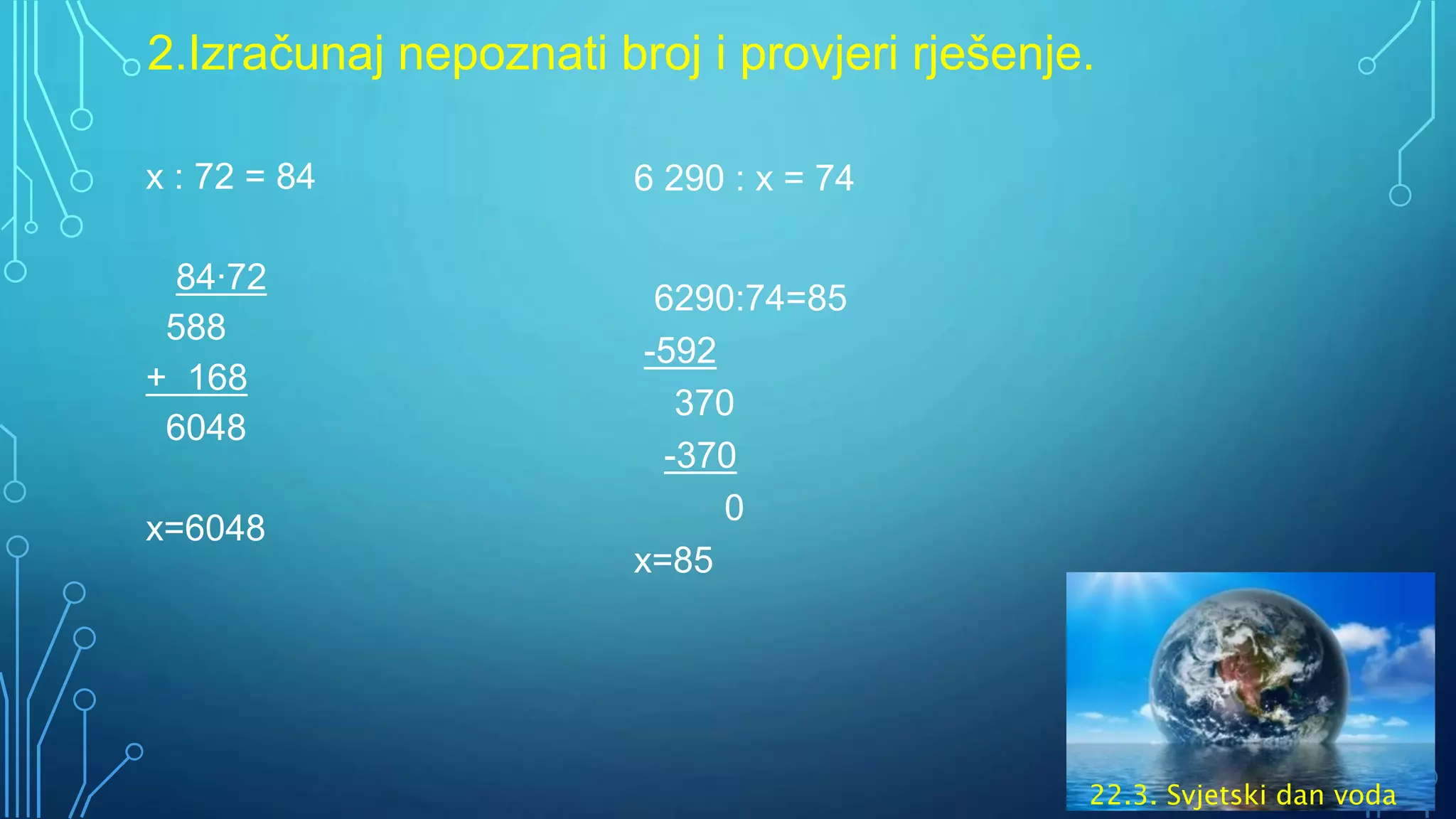 Pisano dijeljenje višeznamenkastog broja dvoznamenkastim | PPTX