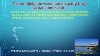 Pisano dijeljenje višeznamenkastog broja dvoznamenkastim | PPTX