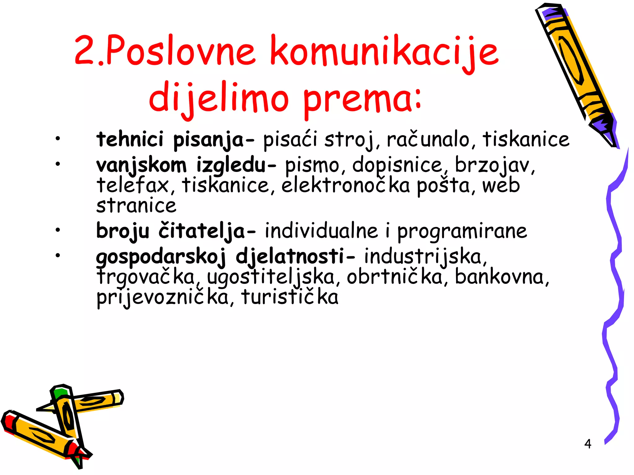 Pisano Poslovno Komuniciranje Ppt | PPT