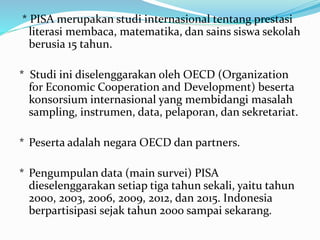 Pisa (programme international student assessment) | PPTX