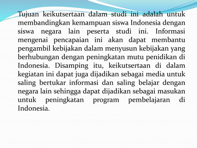 Pisa (programme international student assessment) | PPTX