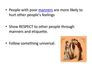 Pisay batch 2013 Etiquette and Manners | PPT