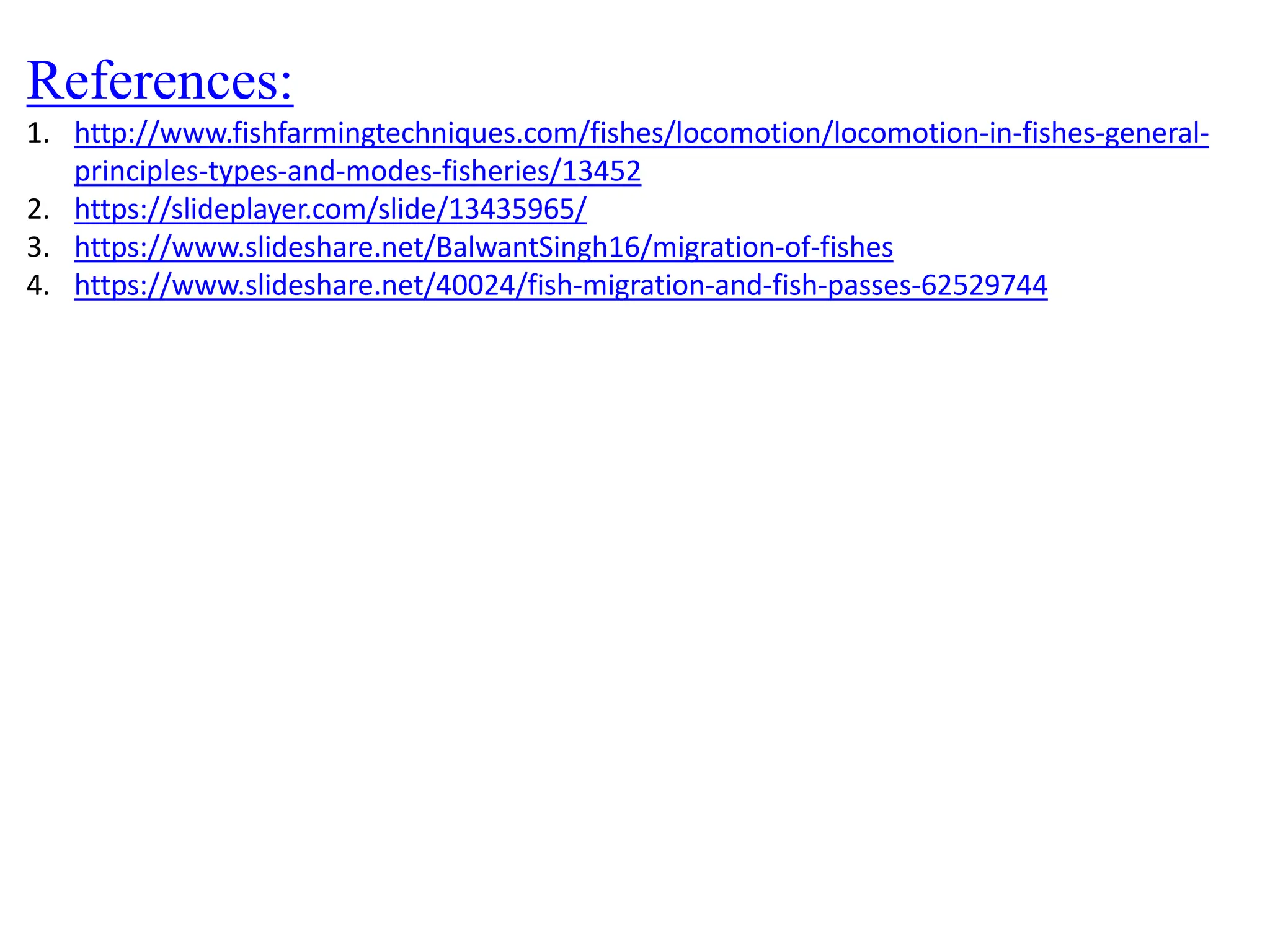 Locomotion in fishes has been classified into three types: Anguilliform ...