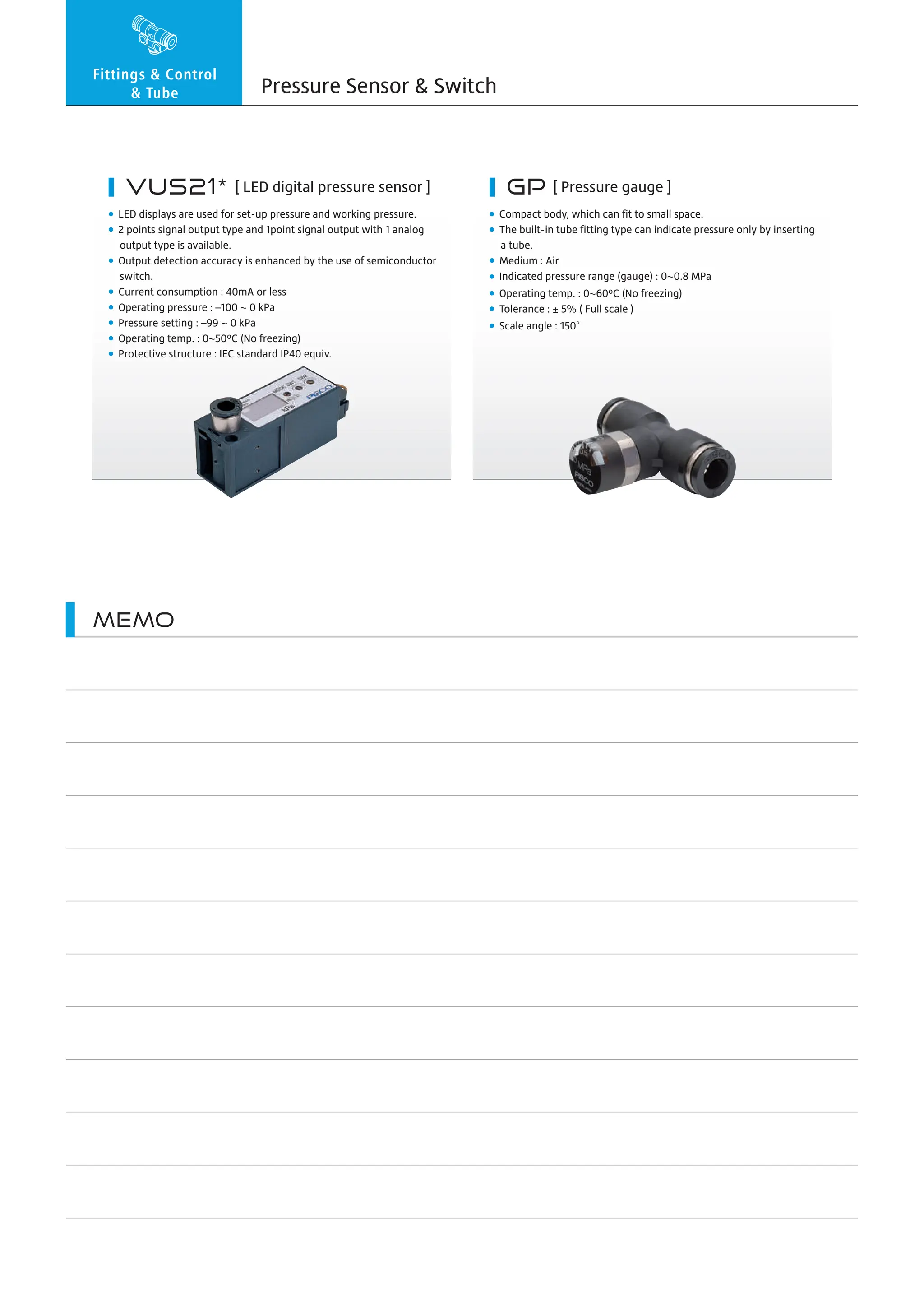 PISCO fitting filter pneumatic regulator | PDF