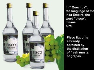 Pisco ing.. | PPSX | Alcoholic Beverages | Food & Drink