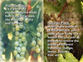 Pisco ing.. | PPSX | Alcoholic Beverages | Food & Drink