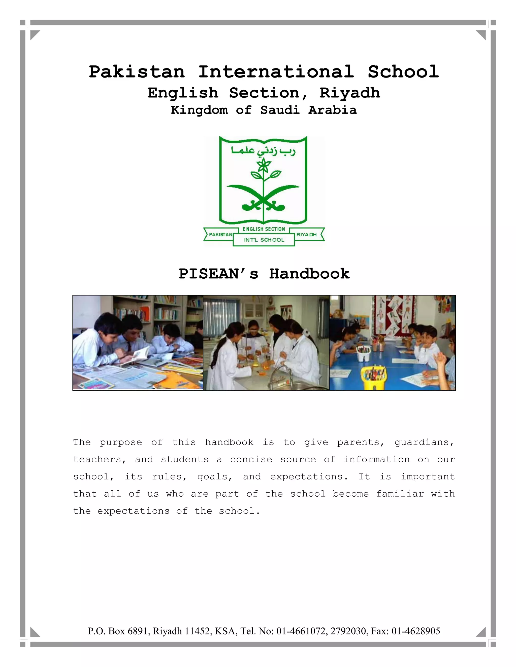 Pises students handbook | PDF