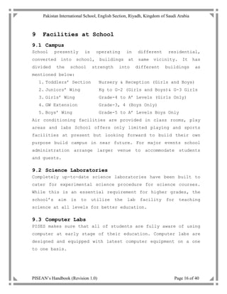 Pises students handbook | PDF