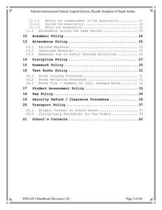 Pises students handbook | PDF