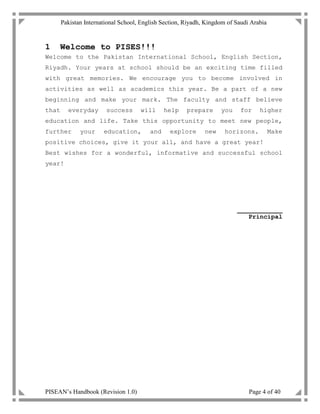 Pises students handbook | PDF