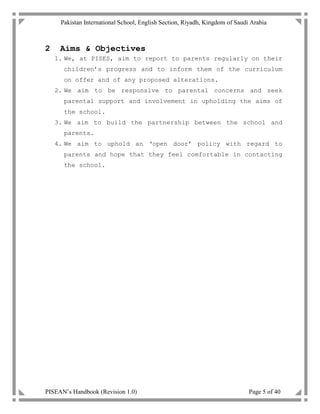 Pises students handbook | PDF