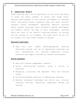 Pises students handbook | PDF